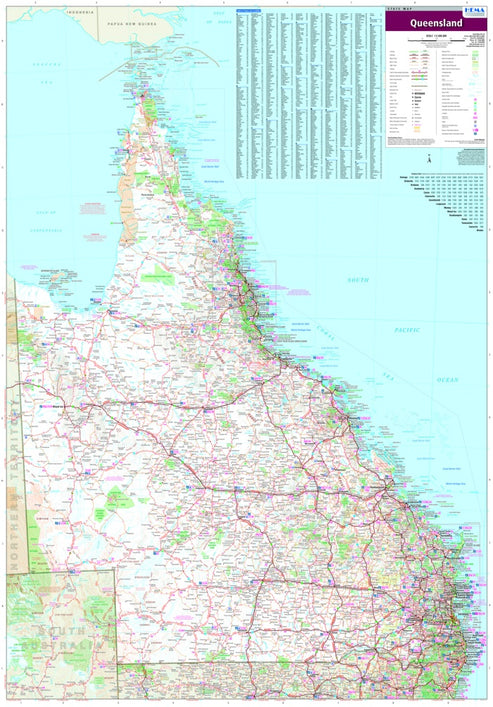 Queensland State Map – Globe Shop